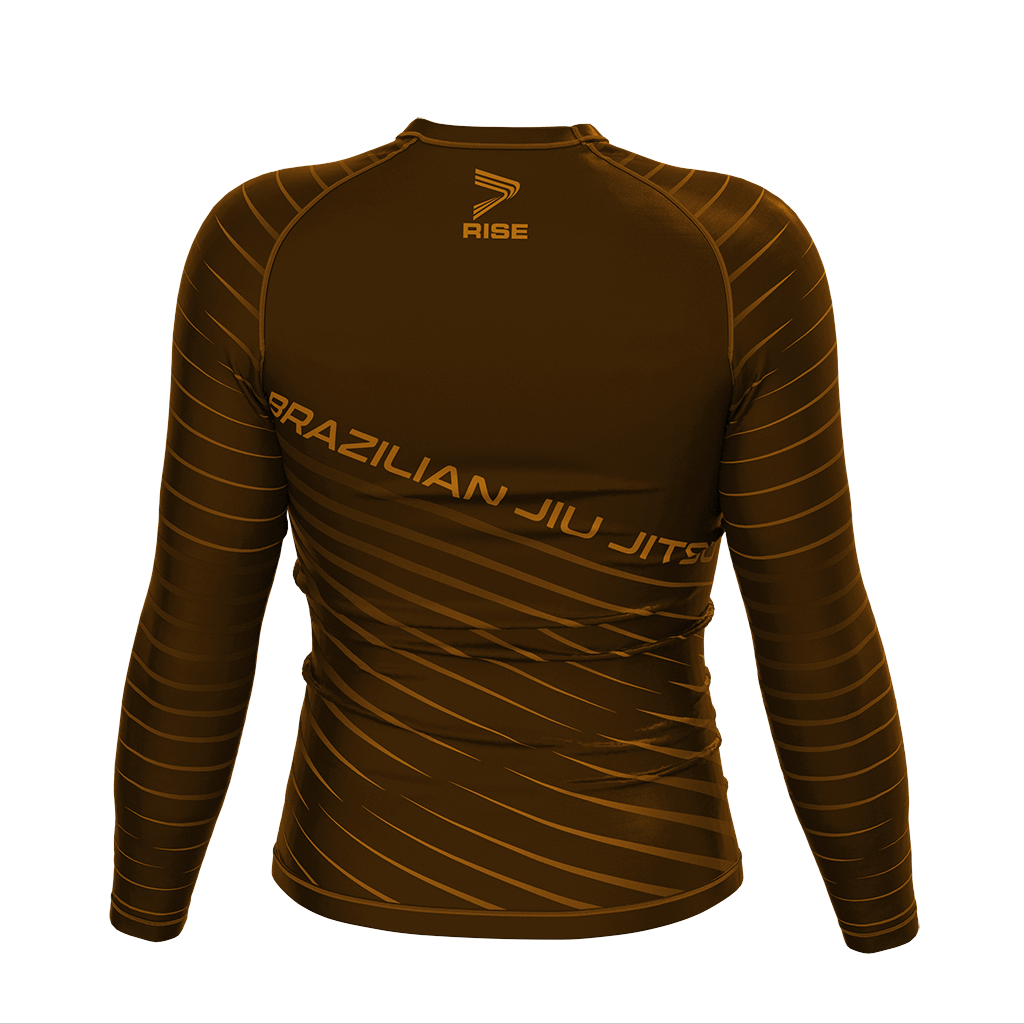 BROWN BELT STRIPE GRAPPLING MEN RASHGUARD