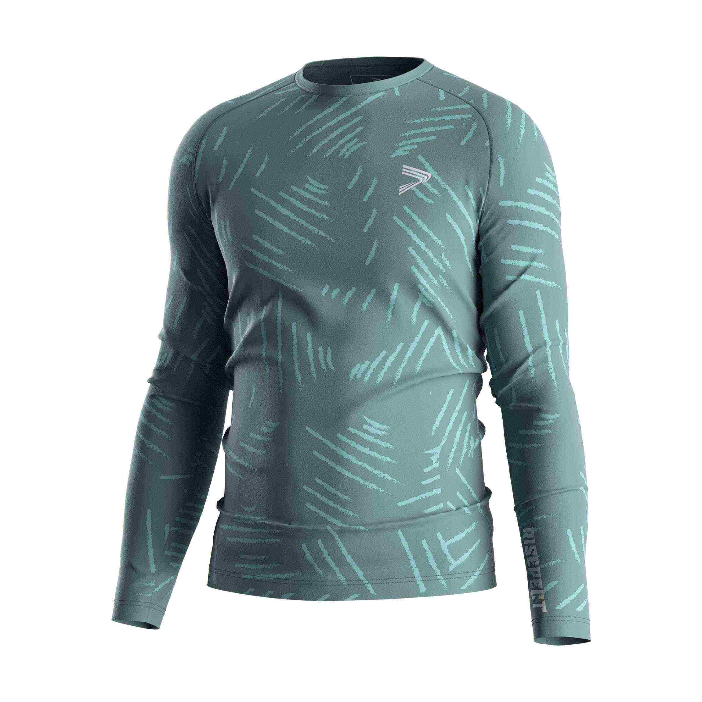 Men Gym Wear Polyester Sport White Long Sleeve Compression Shirt